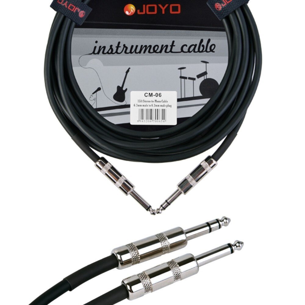 Кабель инструментальный, черный, 4.5м, Joyo CM-06