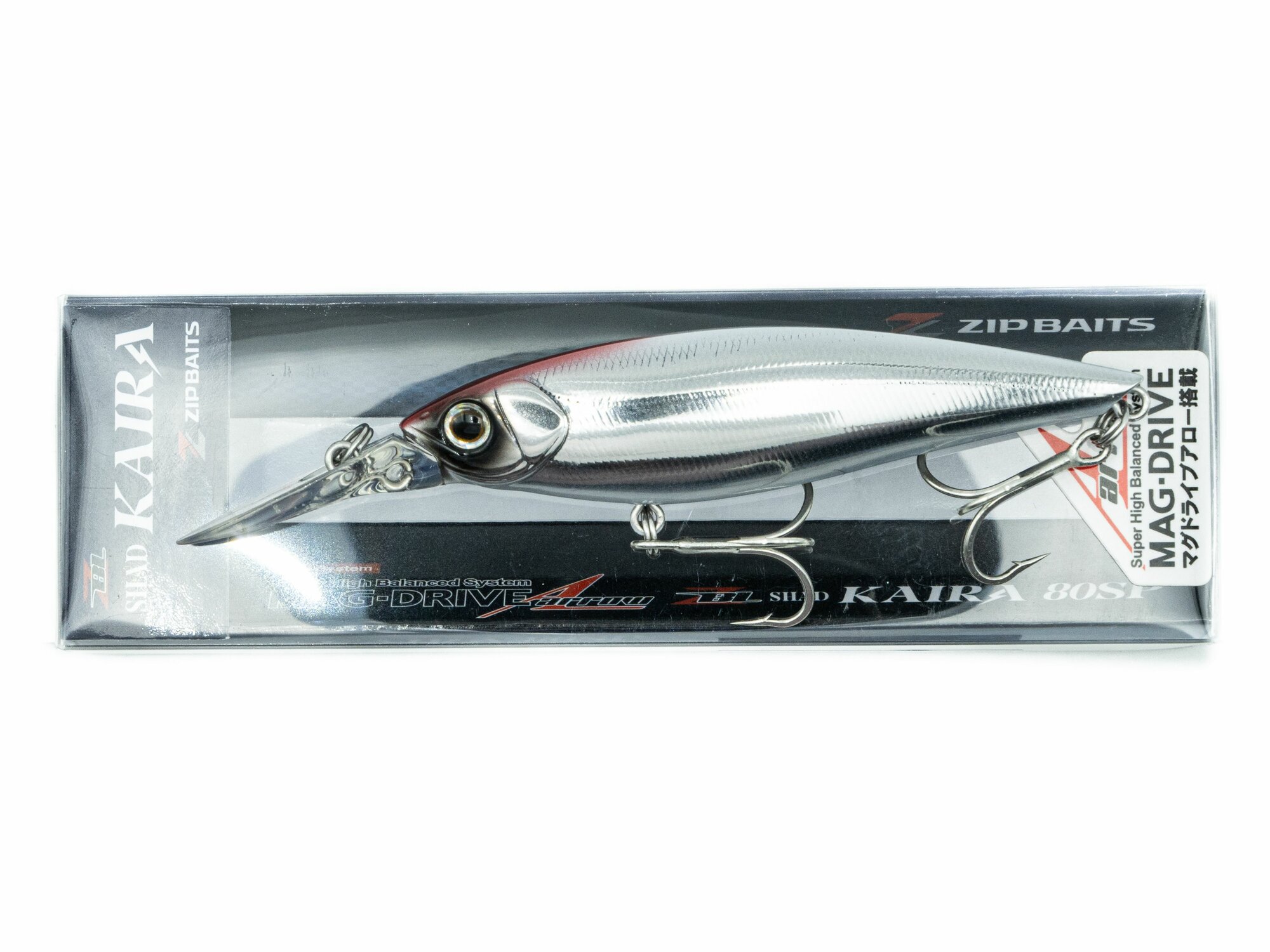 Воблер ZipBaits ZBL Shad Kaira 80SP, 11.7 г, #637 Stealth Flash HM
