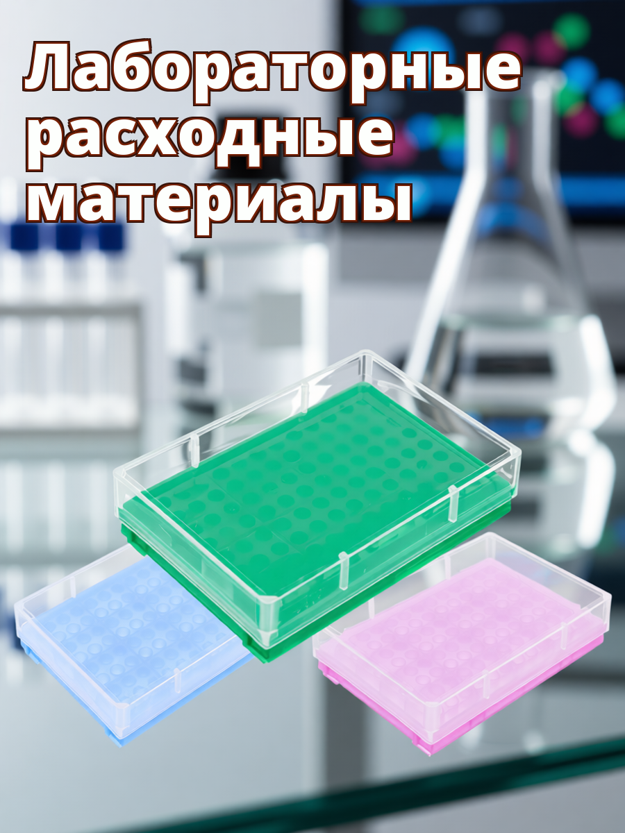 Стойка Для Микротрубочек 4 Шт 0.2мл С Удобным Хранением В Лаборатории Размер 12.5X9CM