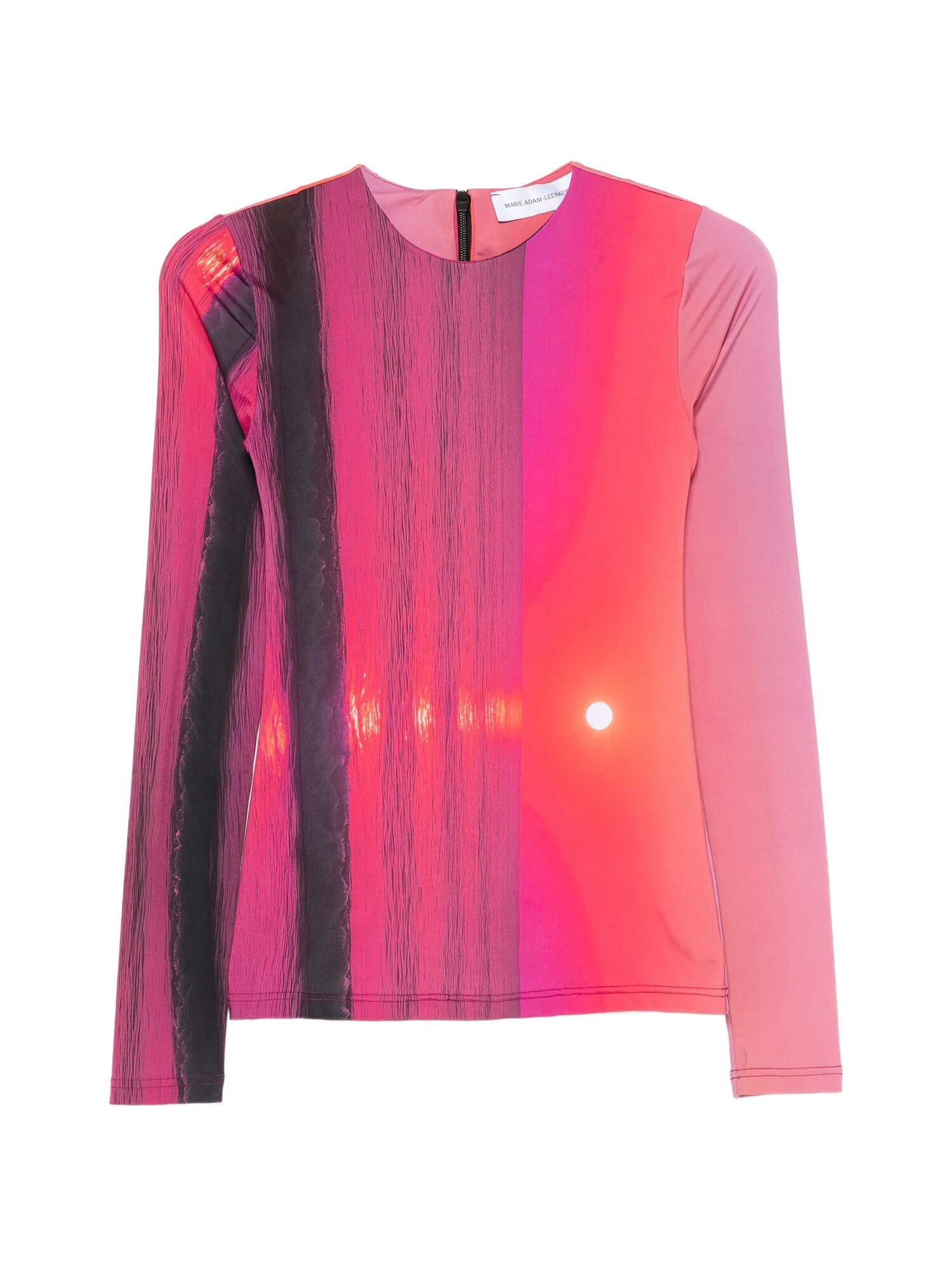 Топ Abstract-print rear-zip top