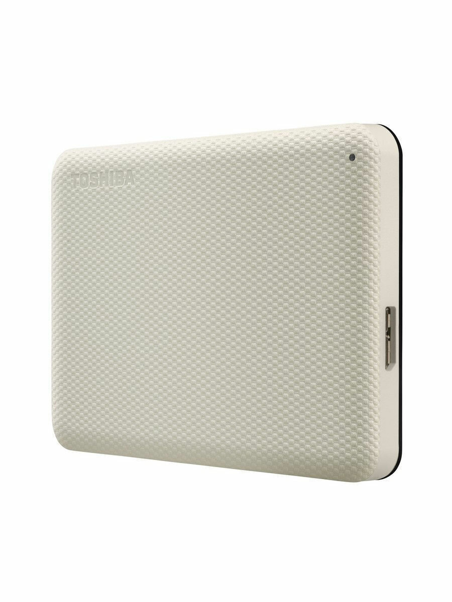 Toshiba 2 ТБ Внешний жесткий диск Canvio Advance (HDTCA20EW3AA), Пластик, светло-бежевый