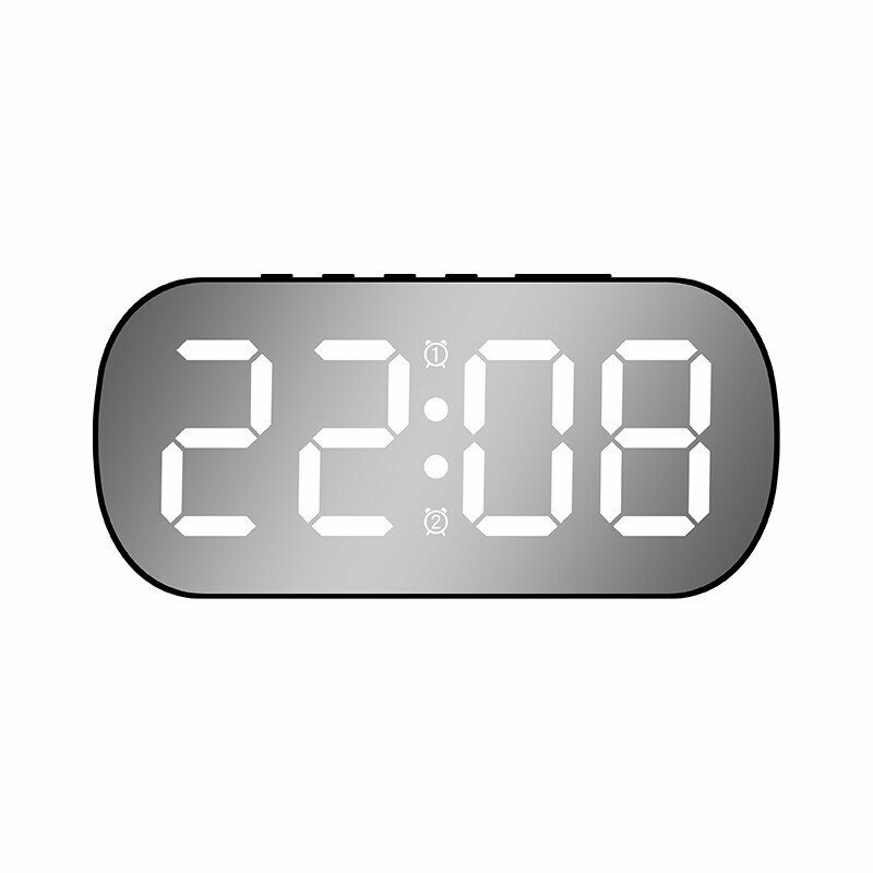 Минималистичные led цифровые будильники с температурой и календарем для гостиной или кабинета черный белый свет