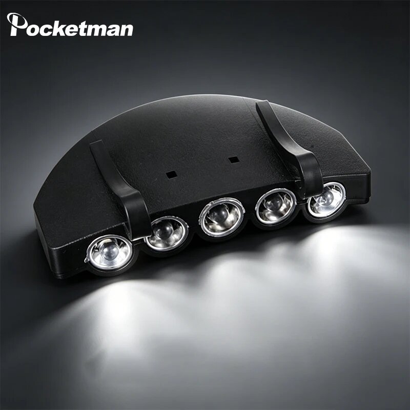 5 LED налобных фонарей для кепки