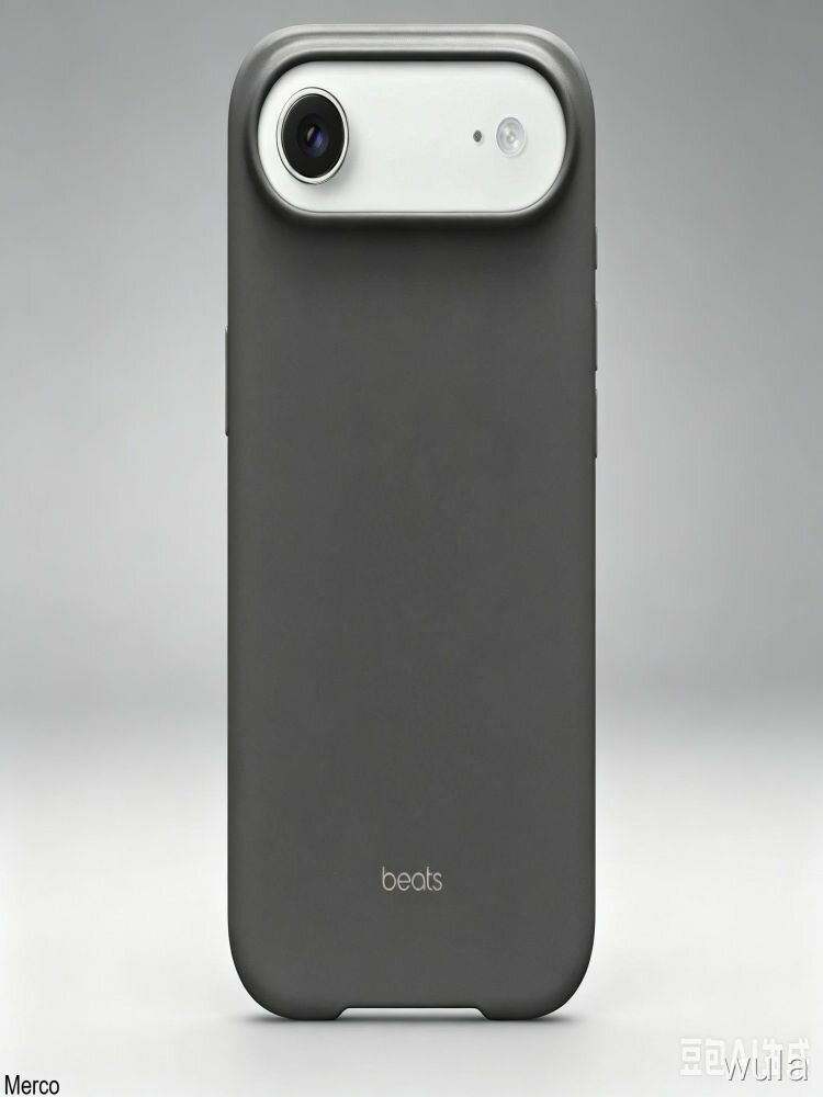 Чехол для iPhone 17 Air Beats с MagSafe и управлением камерой, серый дизайн, защита корпуса, аксессуар