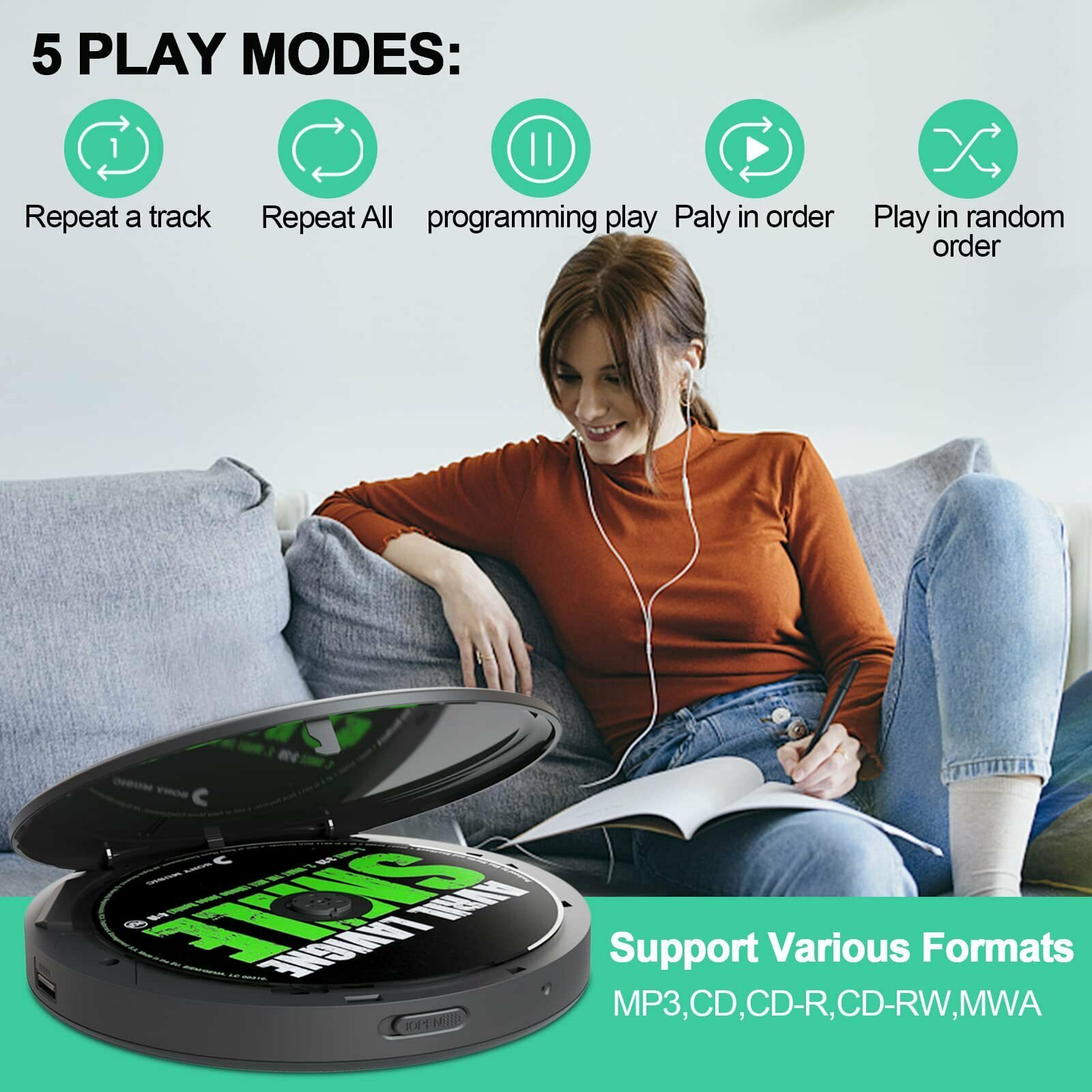CD-плеер Amazon, черный — фото 1