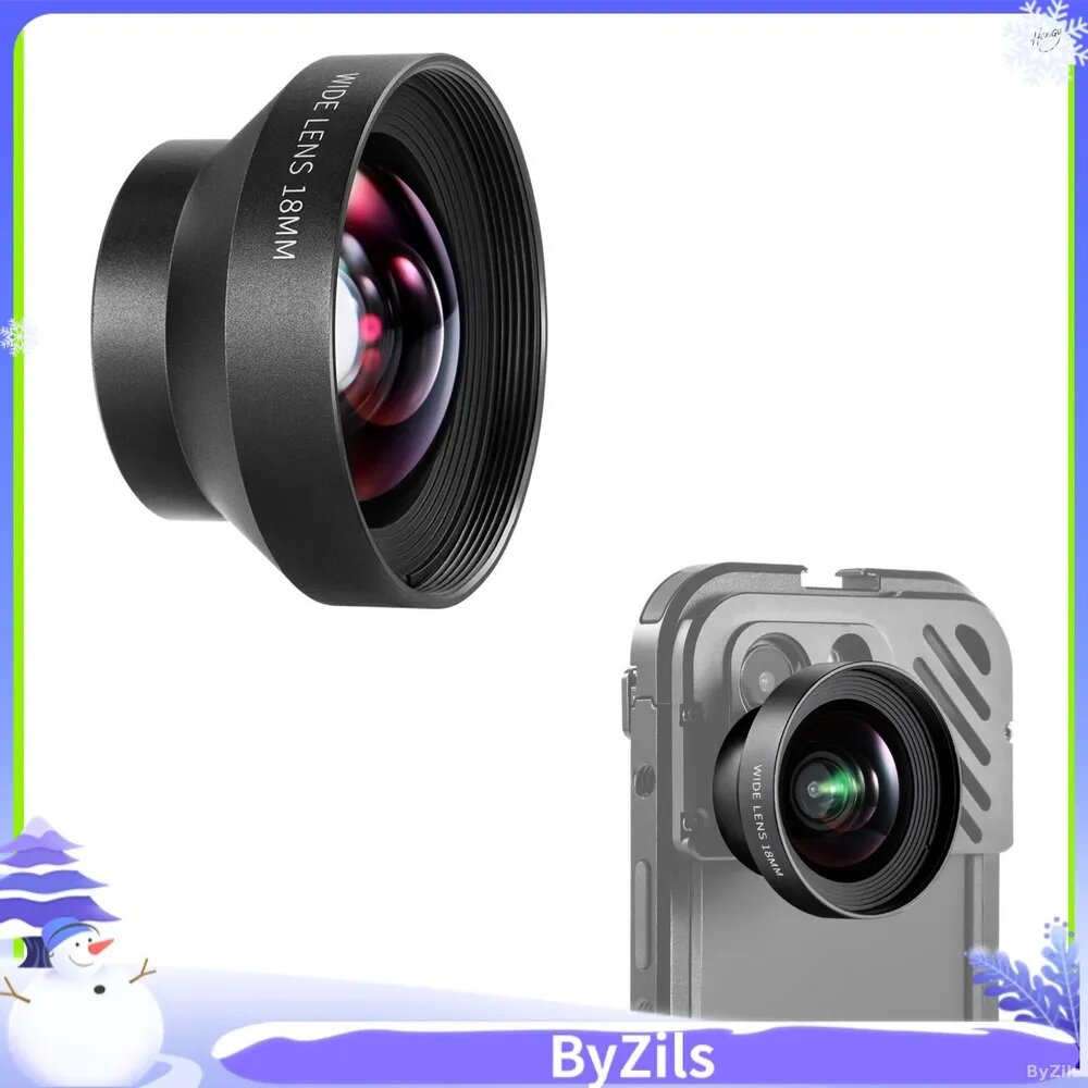 Эксклюзивный сверхширокоугольный объектив 18MM от NEEWER для мобильных устройств, совместимый с 43mm фильтрами, идеально создан для портретной и пейзажной съемки
