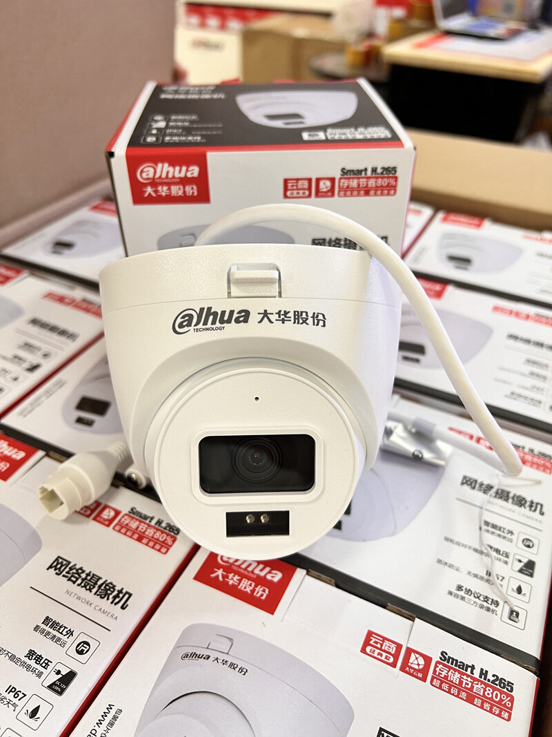 Dahua 200MP Сетевой POE Аудио Дом Камера для Внутреннего и Наружного Использования с Объективом 2.8 мм