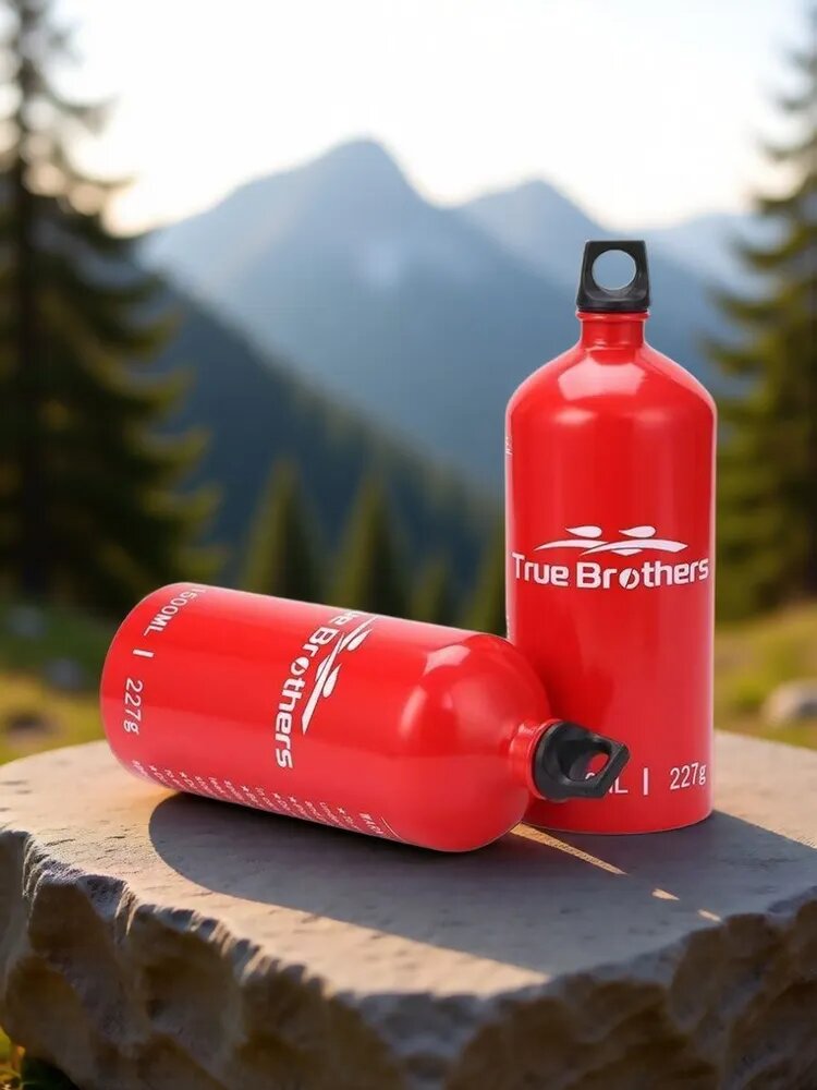 Канистра для ГСМ True Brothers, алюминиевая, 1.5 л, красная, 227 г