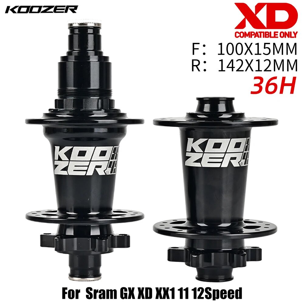 KOOZER Втулки Велосипедные 36H XD 100x15/142x12