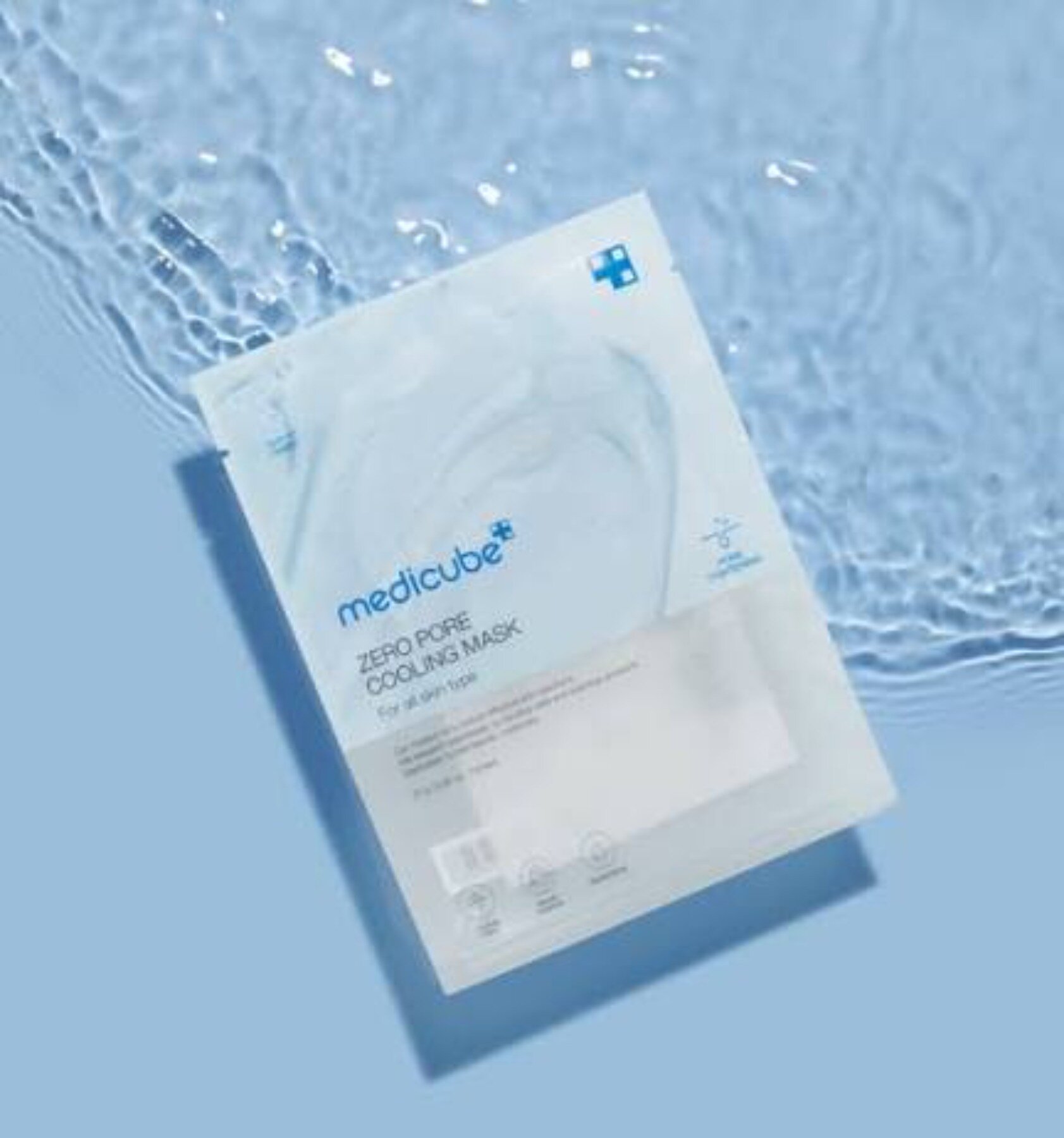 Охлаждающая тканевая маска для сужения пор 27 гр (5 шт в наборе), Medicube zero pore cooling mask