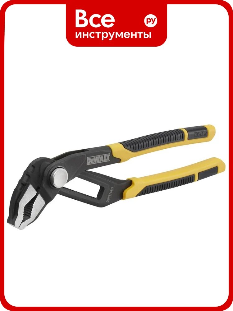 Пассатижи DEWALT DWHT0-74431, CrV, двухкомпонентные рукоятки, 250 мм