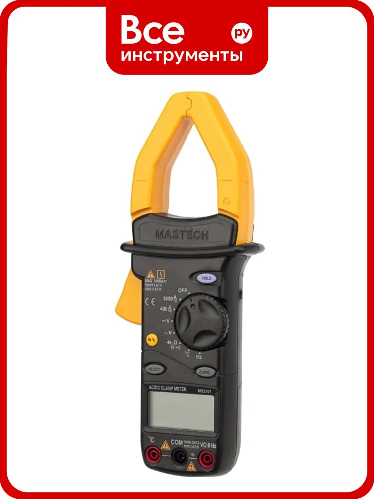 Токовые клещи Mastech MS2101, измерение температуры, 42мм, 1 шт