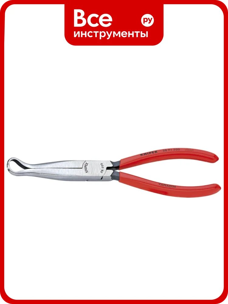 Плоскогубцы механика KNIPEX KN-3891200, для захвата круглых предметов из хром-ванадиевой стали с эргономичной рукояткой