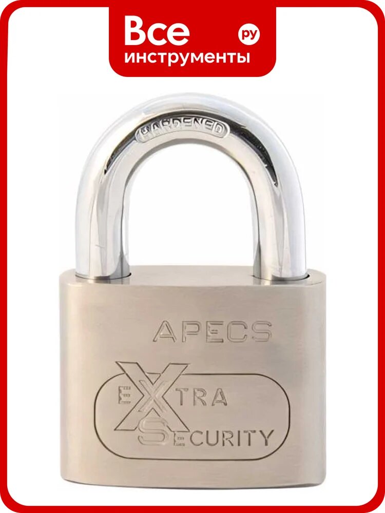 Замок навесной Apecs Premier PDS-XS-60 26839 антивандальная защита, влагозащищенный корпус, закалённая стальная дужка