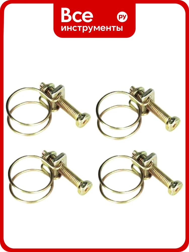 Набор проволочных хомутов MasterProf 3 размера, 6 шт, цинк, 1/2", 3/4", 1" ИС.140915