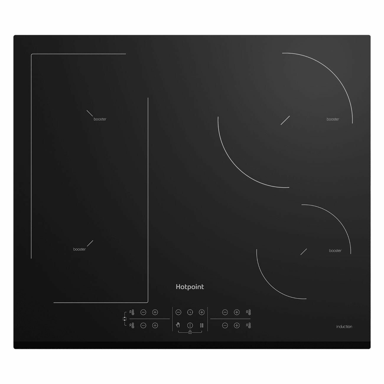 Hotpoint Индукционная Варочная панель HB 1560B BF, черный