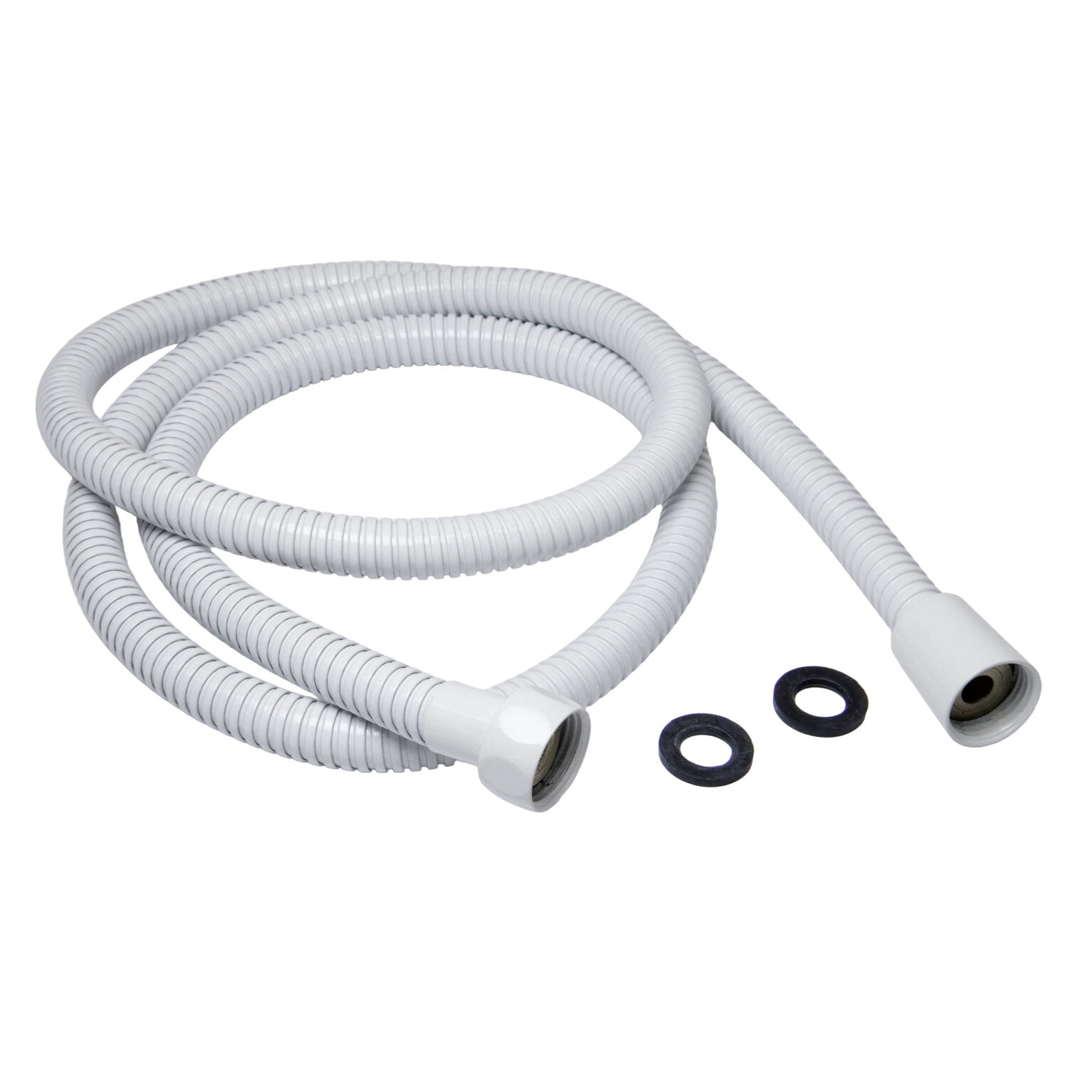Шланг душевой MIXLINE МЛ-2-175/MIX-2-175 175 см имп/кон, EPDM, нерж. сталь белый матовый (коробка) (557323)