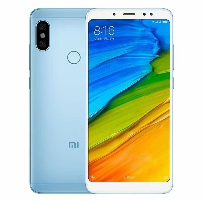 Redmi Смартфон Оригинал Redmi Note 5 двойная сим-карта 5.99 " смартфон 12MP+5MP+13MP Snapdragon 636 окта-ядро 4G мобильный телефон 4/64 ГБ, Nano-SIM, синий
