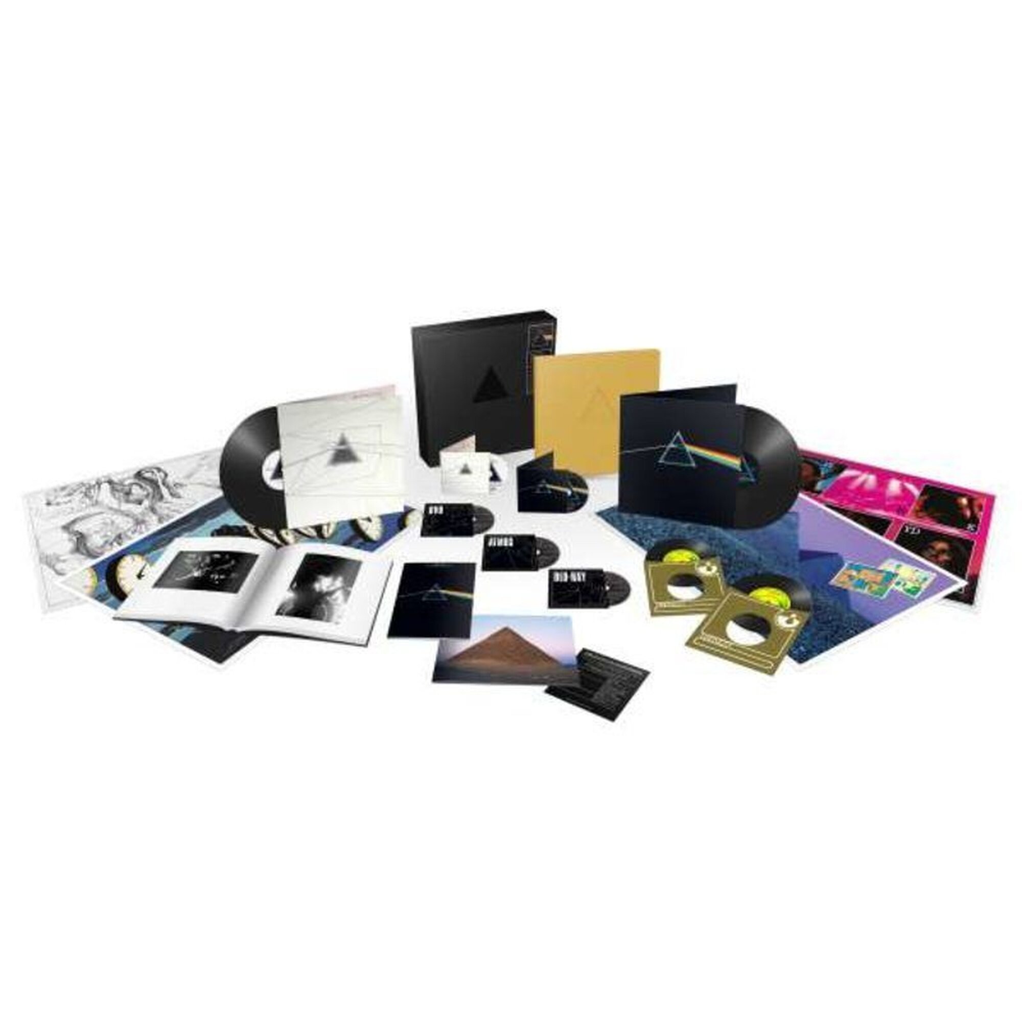 PINK FLOYD - The Dark Side Of The Moon (50TH ANNIVERSARY, DELUXE BOX) Виниловые пластинки, Компакт диск, Blu-Ray, DVD
