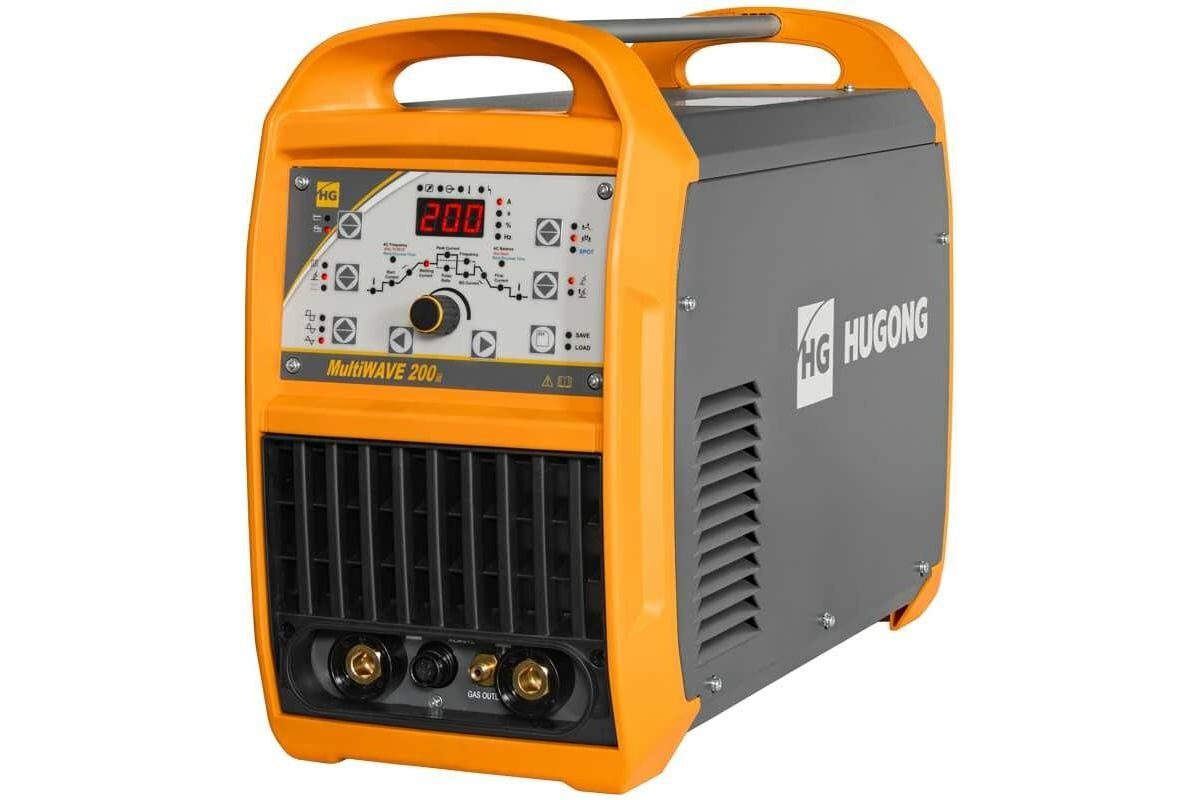 Сварочный аппарат Hugong MultiWAVE 200 III AC/DC аргонодуговой (039979) оранжевый