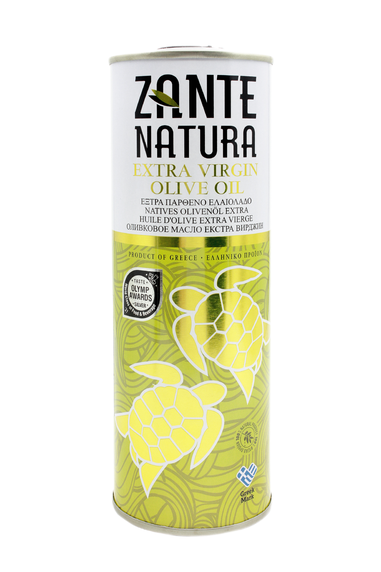 Оливковое масло ZANTE NATURA высшего качества Extra Virgin, кислотность 0,5%, ж/б 500 мл, Греция