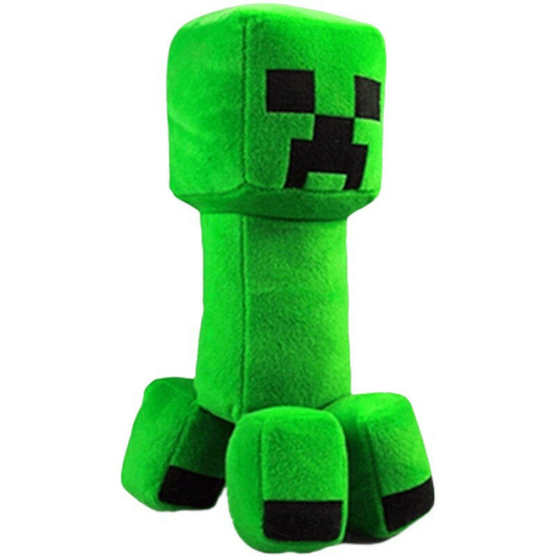 Stuffed animal grass block creeper steve enderman, 30 cm