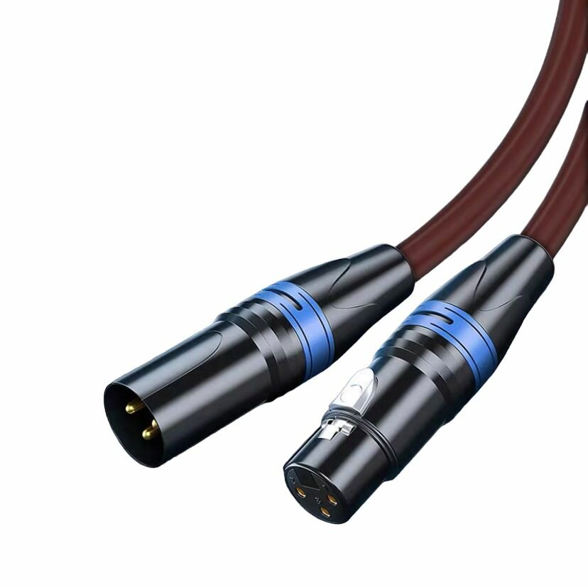 Neutrik Аудиокабель XLR/XLR, 1 м, коричневый