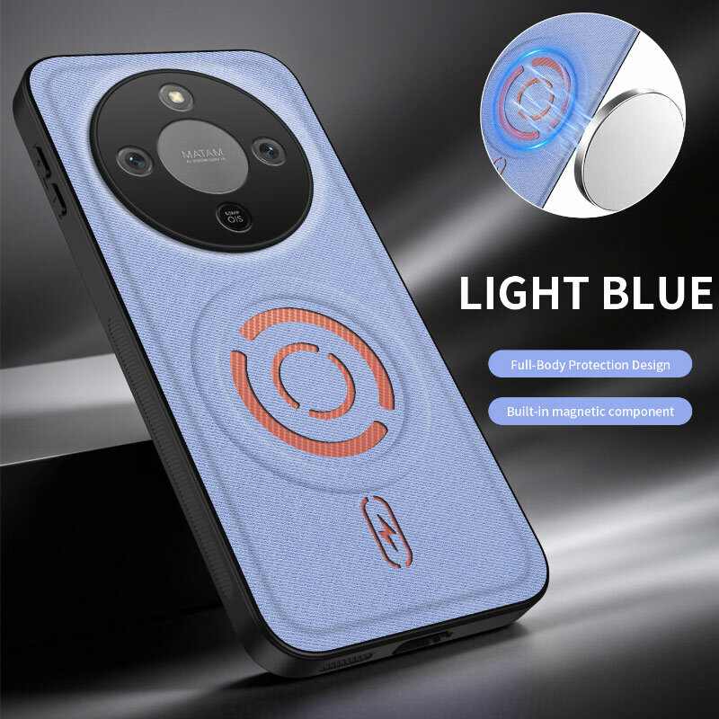 Чехол для Honor X9d / Honor X70 / Хонор Х9d / Хонор икс70, soft touch, чехол-кардиомонитор, искусственная кожа, поликарбонат (PC), защита камеры, ударопрочный, усиленные углы, Honor, Honor X9d , blue,