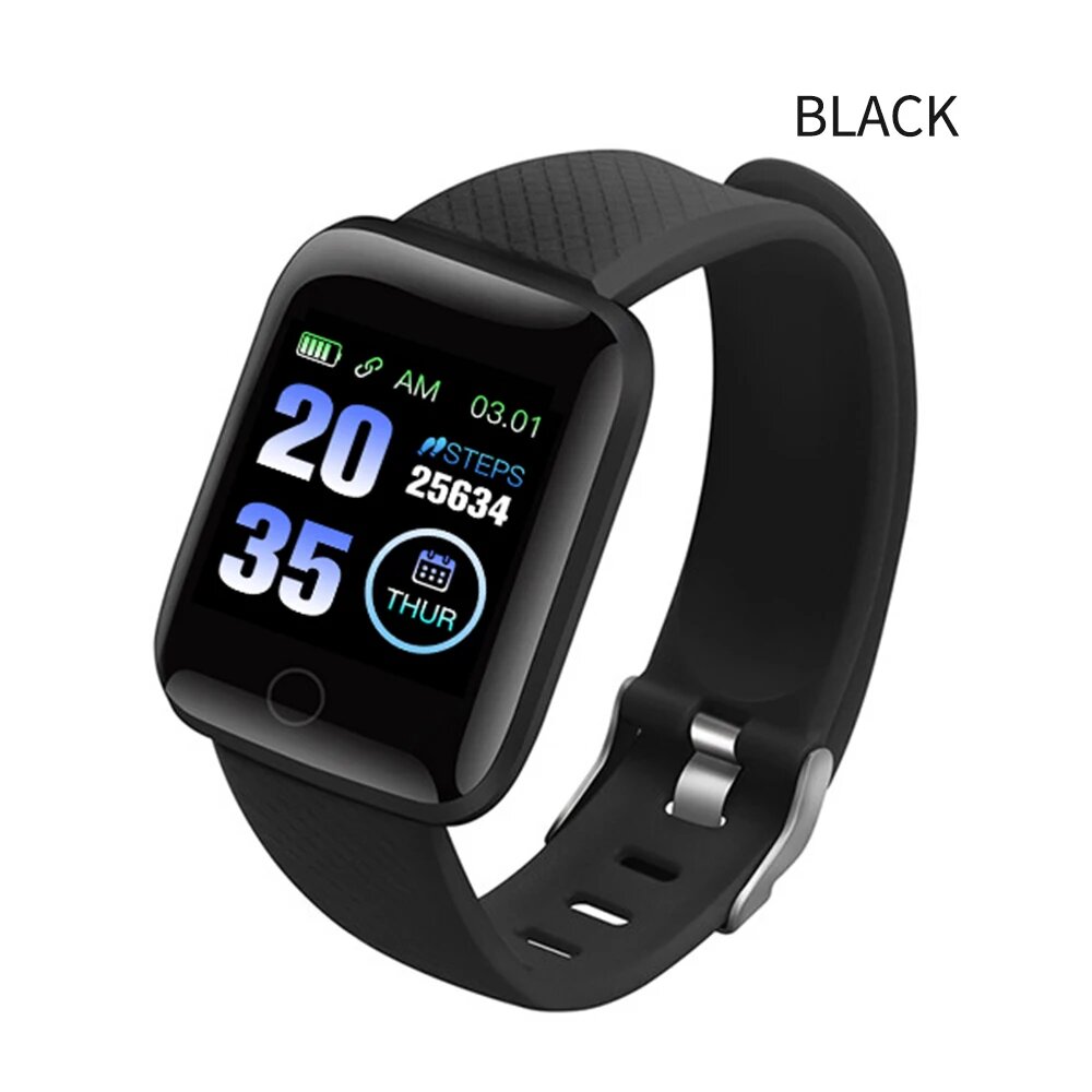 Черный фитнес-браслет Smart Watch D13