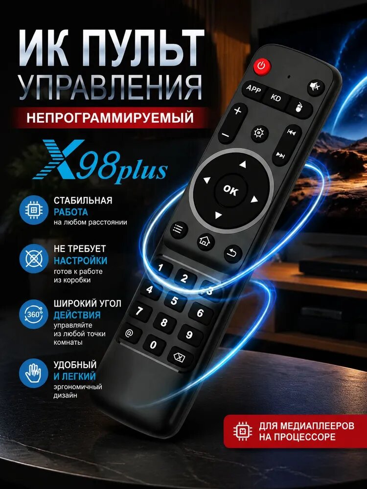 Пульт ИК для смарт ТВ приставок X98 Plus (от оригинальной комплектации)