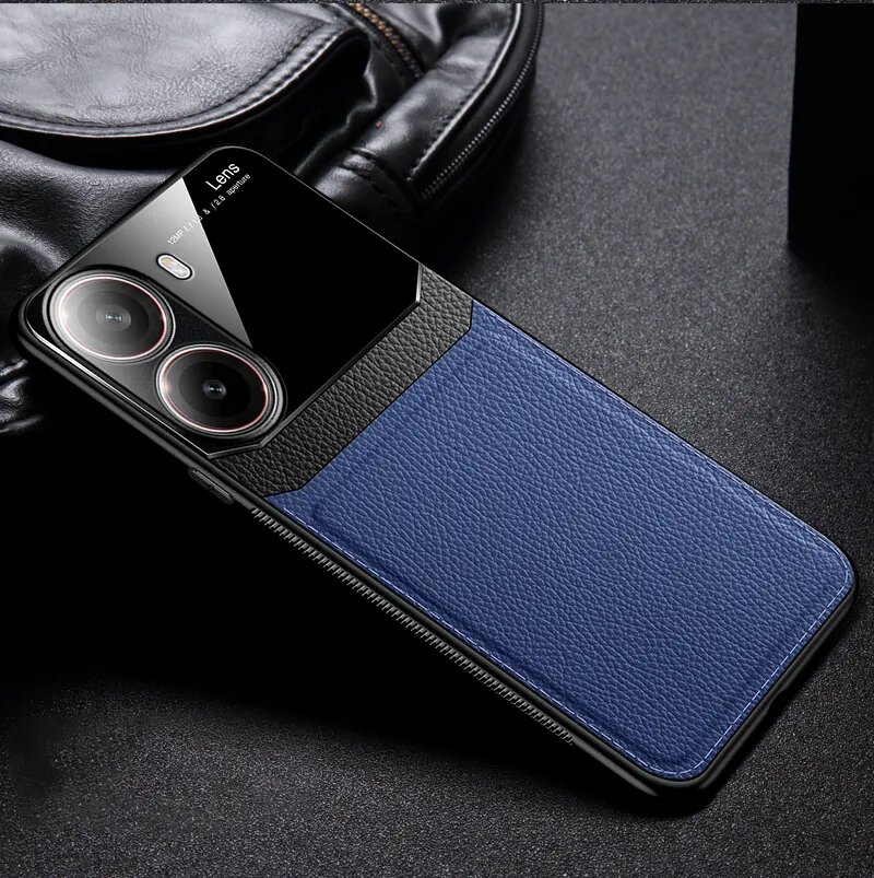 Ретро кожаный тонкий чехол на Poco X7 Pro, Ультратонкий чехол для мобильного телефона с защитой от падения для Поко X7 Про