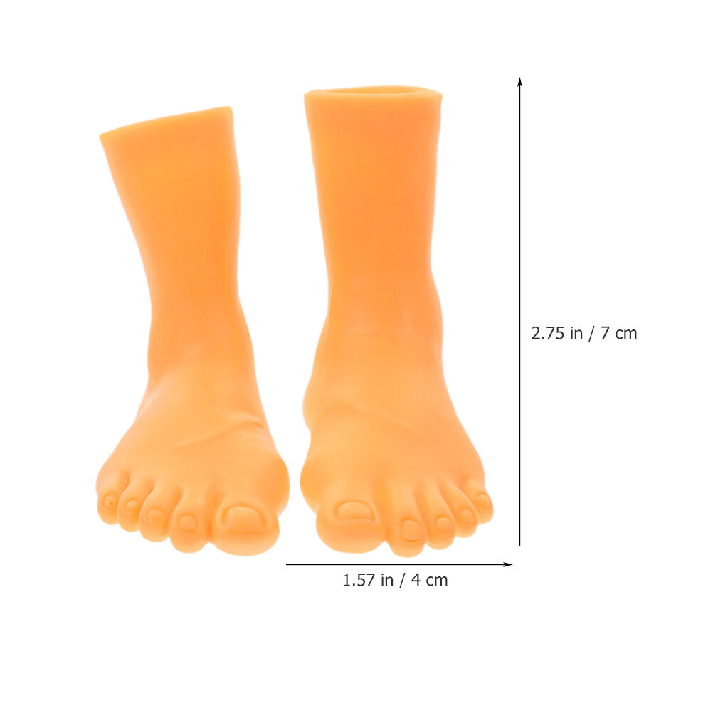 5 Наборов Кукол На Пальцы В Forme Ног Из Винила Для Детских Игр 7.00X4.00X1.00Cm