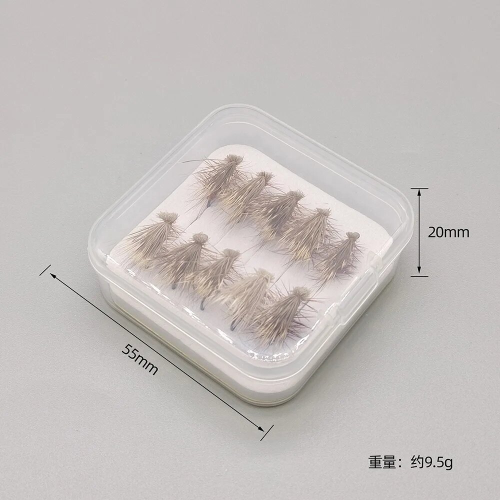 Мушки сухие плавающие, 14.5mm, 10pcs box