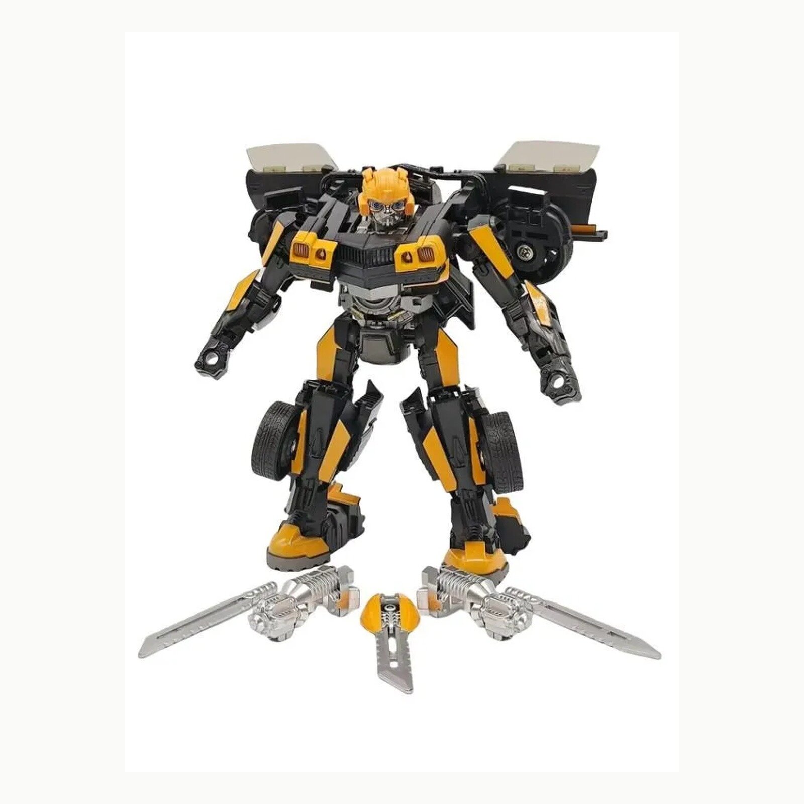 Трансформер Bumblebee из сплава и пластика, черный и оранжевый, робот, высота 17 см
