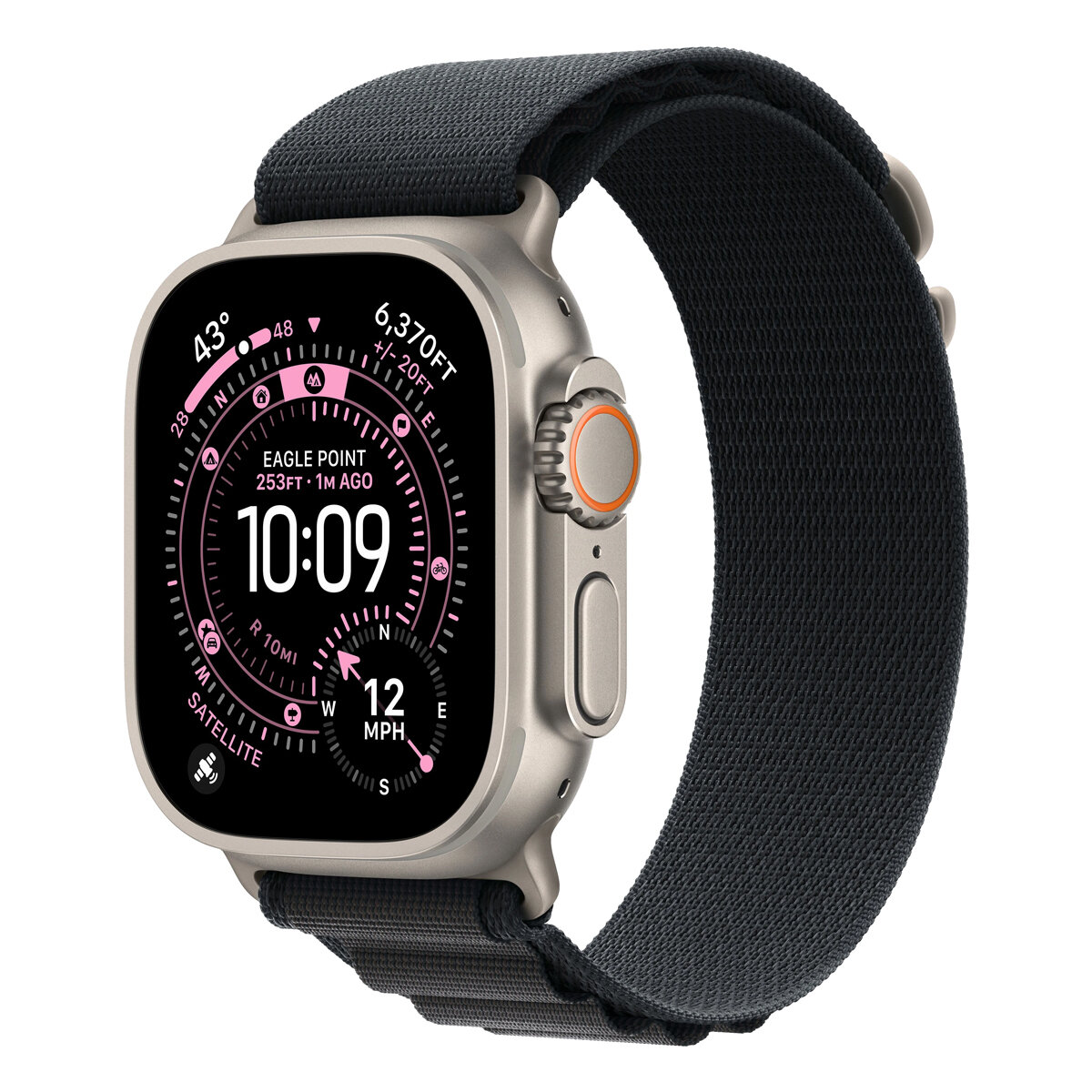Умные часы Apple Watch Ultra 3 2025 Natural Titanium Case, with Black Alpine Loop S (49mm, GPS + Cellular)