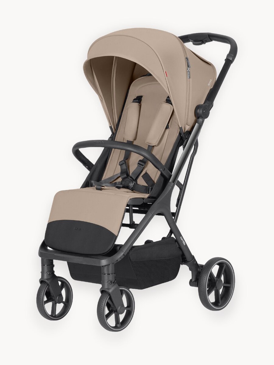 Прогулочная коляска CARRELLO Nova CRL-5524, автоматический складной механизм, бежевая