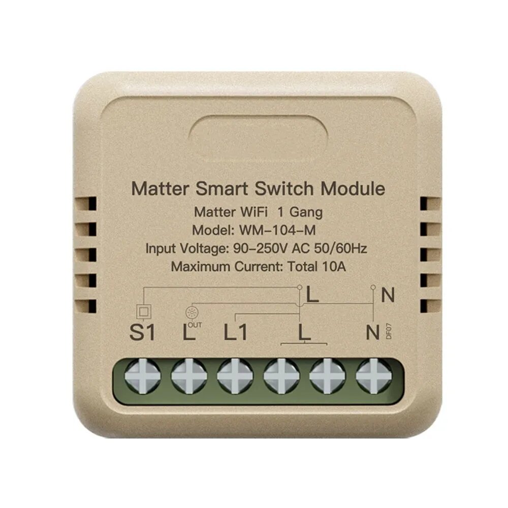 Tuya WiFi Matter Smart Switch Module Мини реле Таймер Голосовое управление