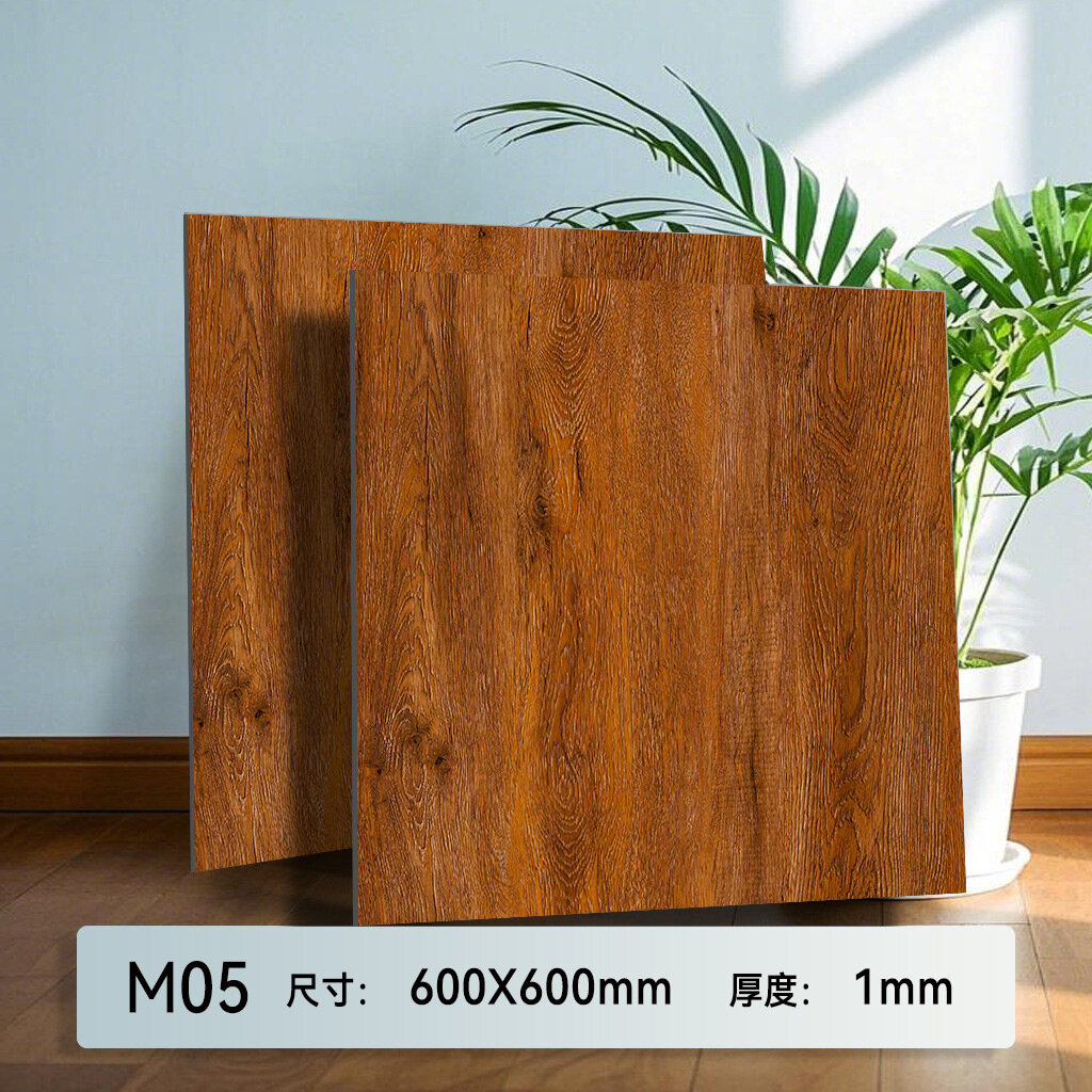 Самоклеящиеся плитки 60x60 см, набор 4 шт (1.44 м²), гибкие ПВХ наклейки на пол и стены