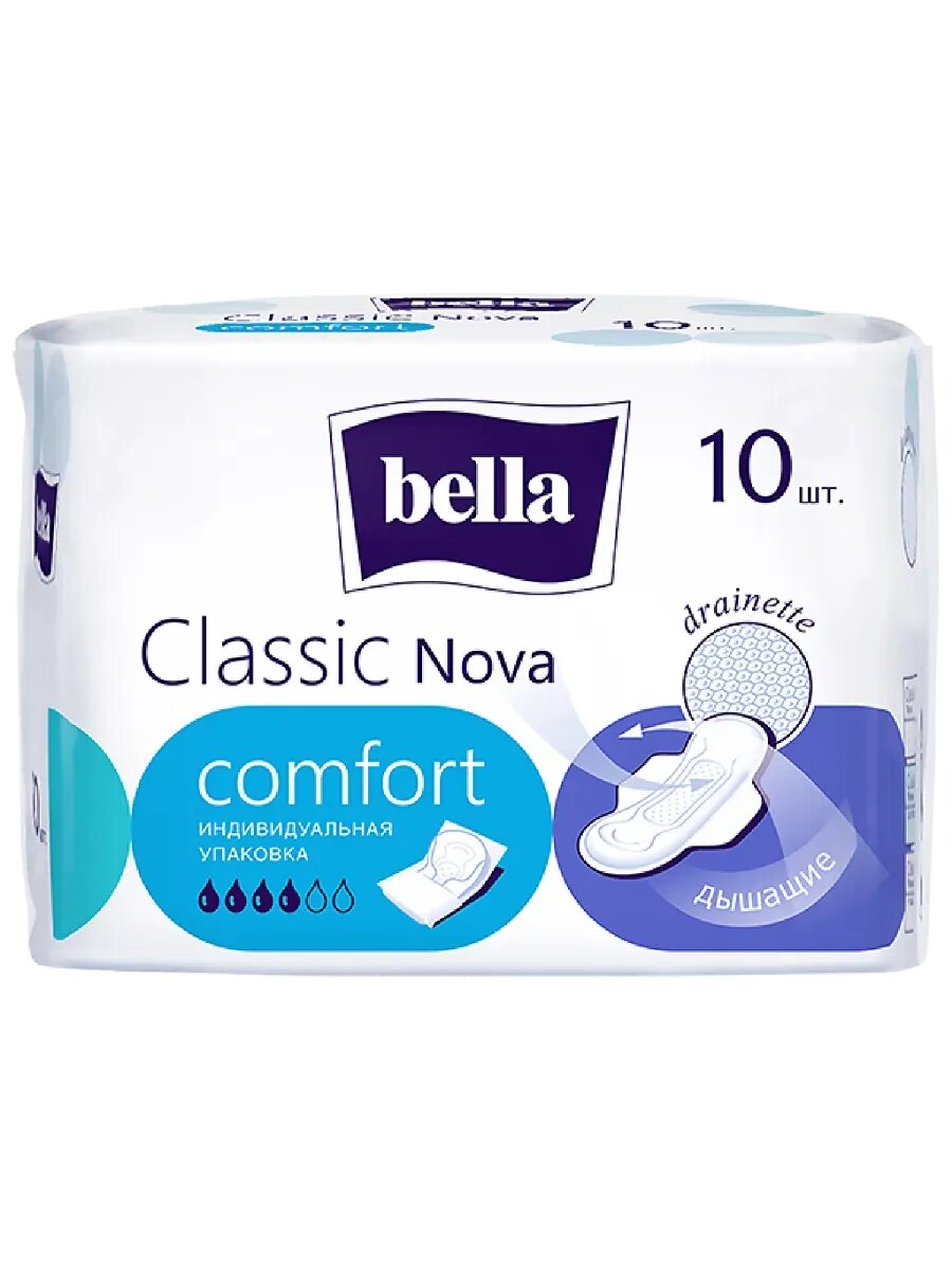 Bella Прокладки Classic Nova Comfort drainette 10 шт
