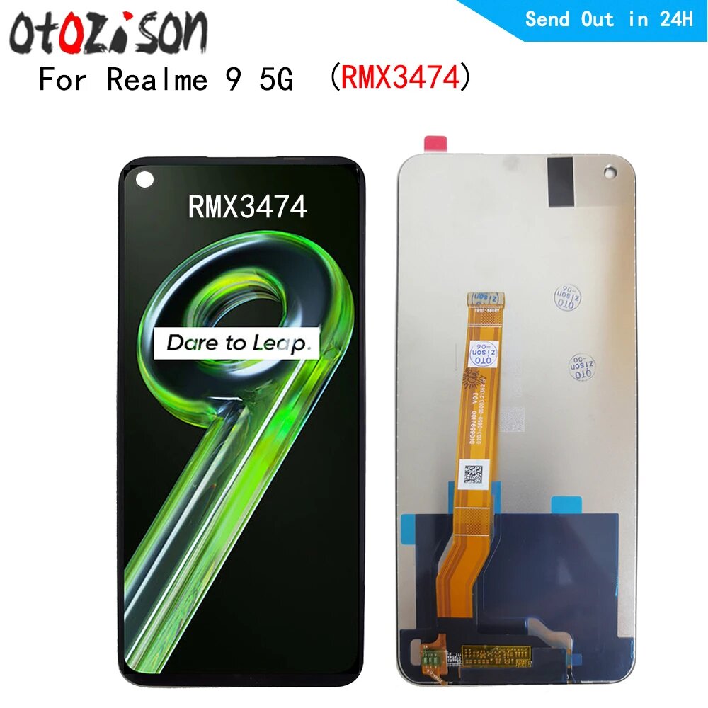 Для Realme 9 5G ЖК-экран 6,6 дюйма IPS для Oppo Realme 9 5G RMX3474 ЖК-экран сенсорной панели дигитайзер с рамкой в сборе
