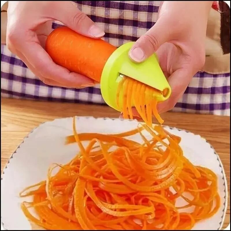 Универсальная ручная кухонная терка‑шинковка для быстрой нарезки, натирания овощей, фруктов, сыра и пряностей YL