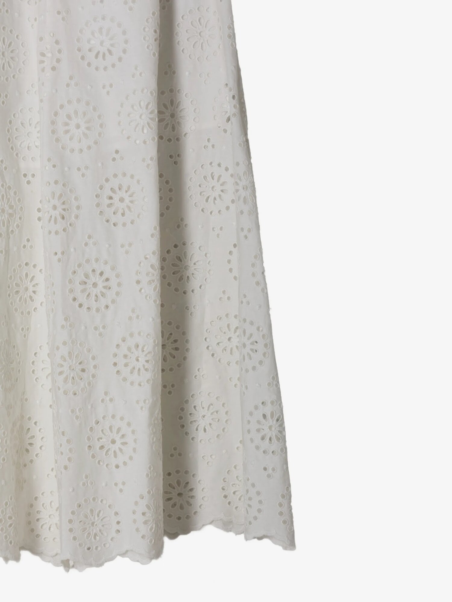 Юбка Frame Eyelet mid skirt, размер 8, white — фото 1