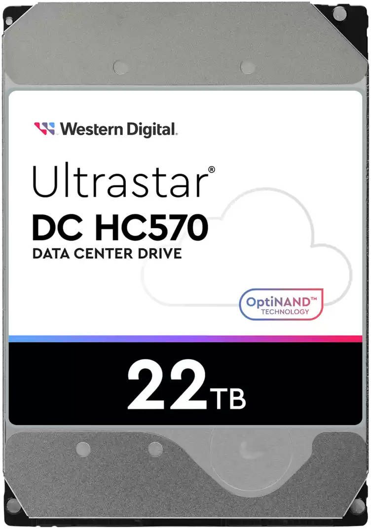 Western Digital Жесткий диск WD SAS 3.0 22TB WUH722222AL5204 Server Ultrastar DC HC570 512E (7200rpm) 512Mb 3.5", 3.5", 7200 об/мин 12 Гбит/с (0F48052)