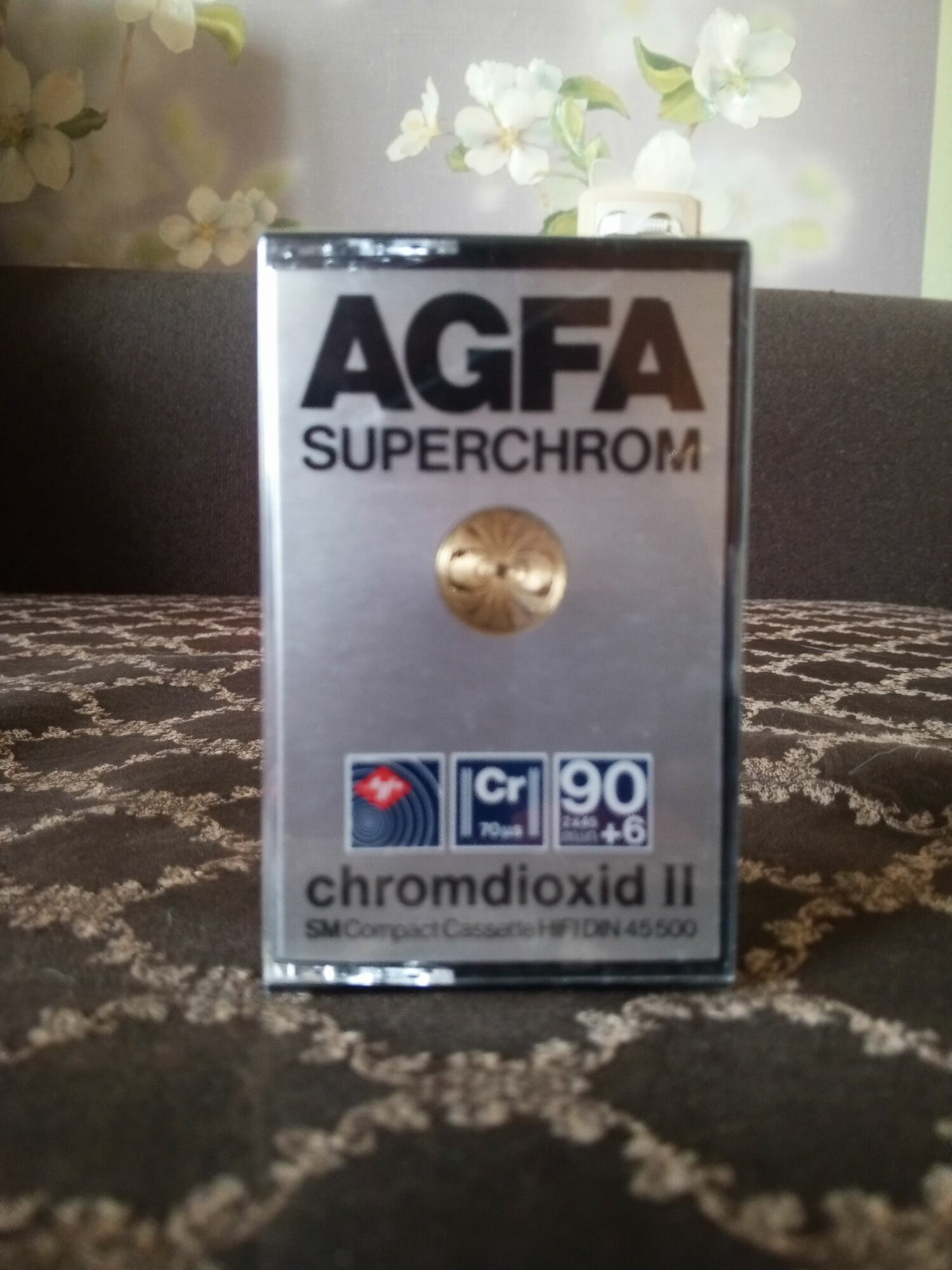 Аудиокассета AGFA Superchrom chromdioxid II 90+6,1979-1980г. (90+6 мин)