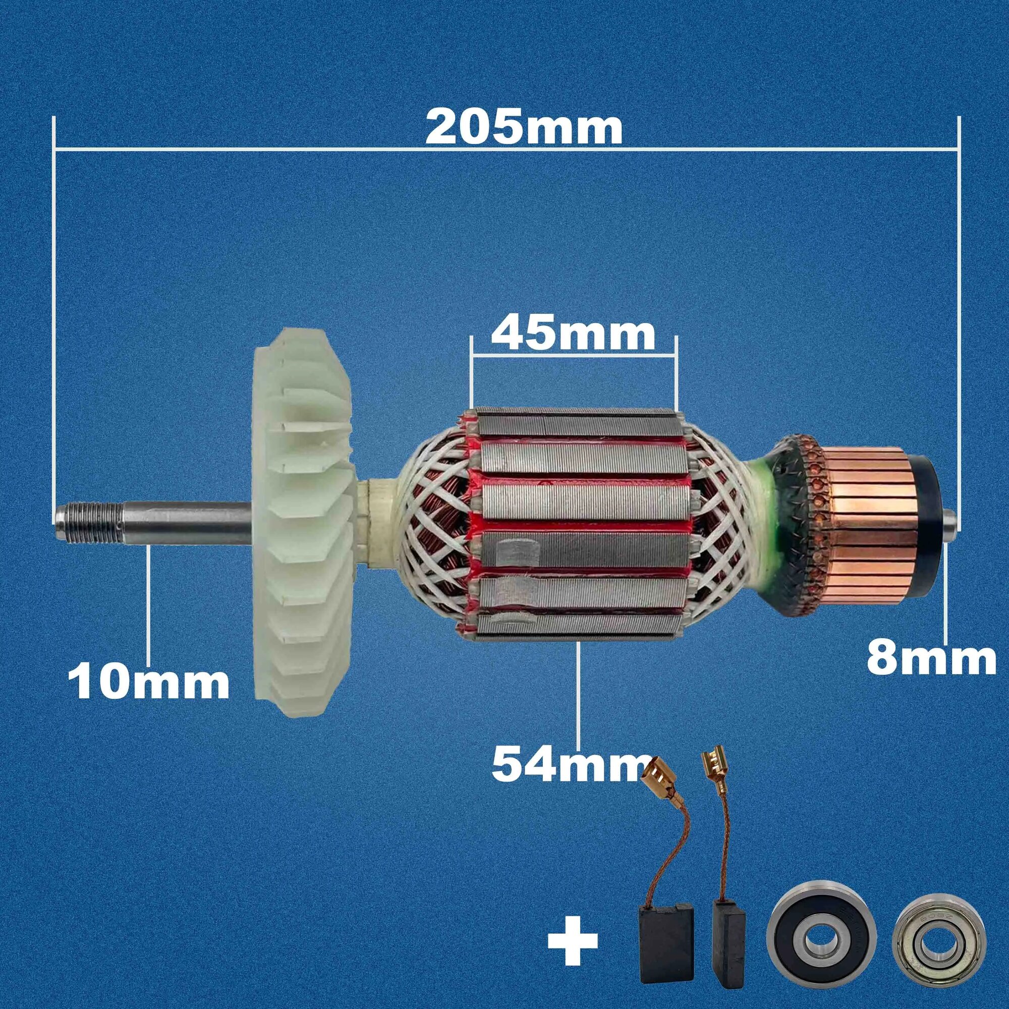 Якорь ротор для болгарки 210мм, 220V, Armature