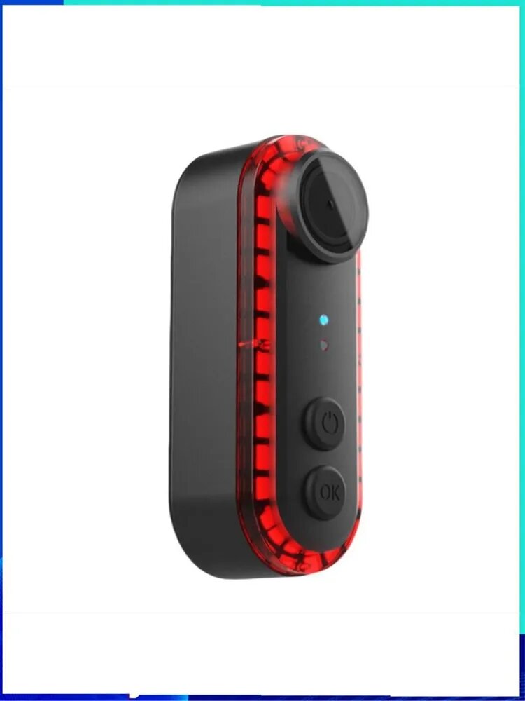 Фонарь-камера задний для велосипеда 1080P, водонепроницаемый IPX6 / 3500mAh, до 6-8 ч записи. 6 режимов мерцания