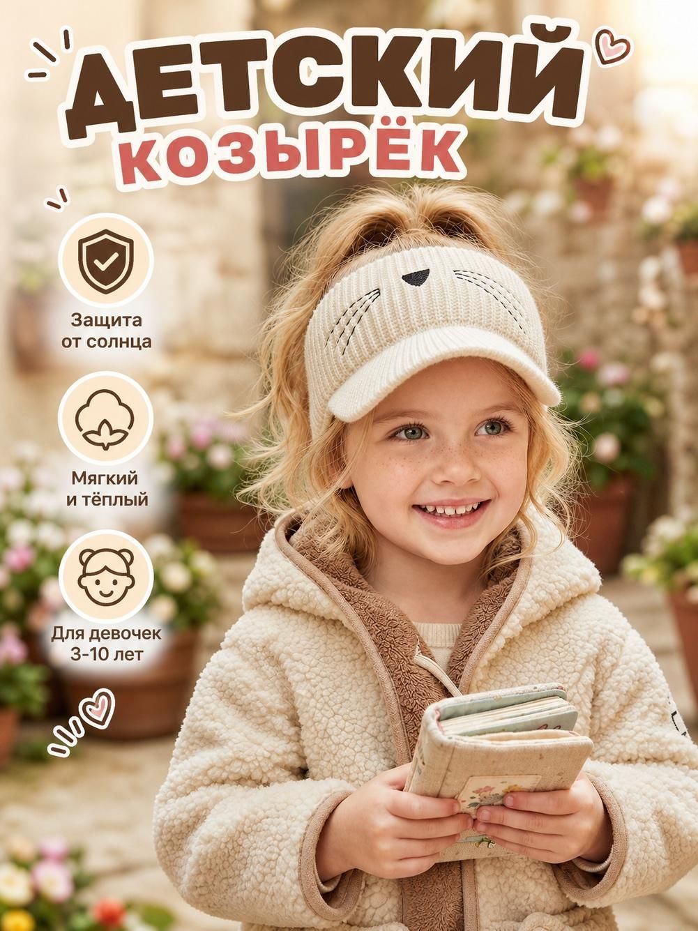 Бейсболка  Базовая коллекция для девочек