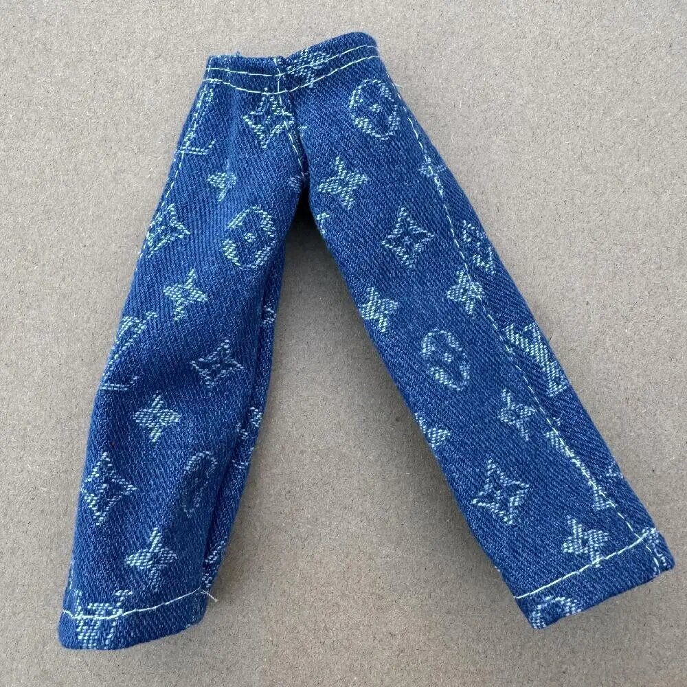 Брюки для кукол 1/6, синие, trousers 6
