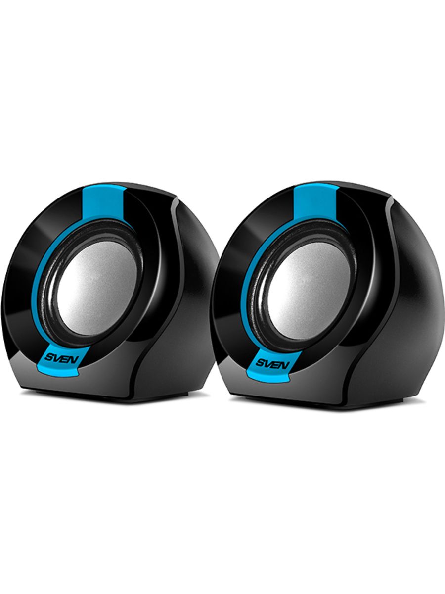 Компактные колонки Sven 150 (SV-013509) USB, 2x2.5 Вт(RMS), чёрный-синий