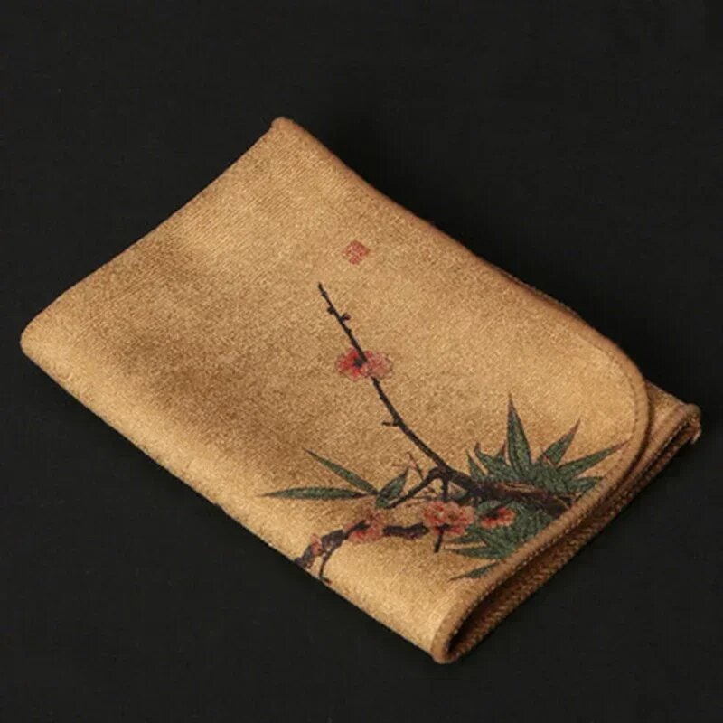 Чайные полотенца PDQ Zen, хлопок, ручная роспись Tea towel 04